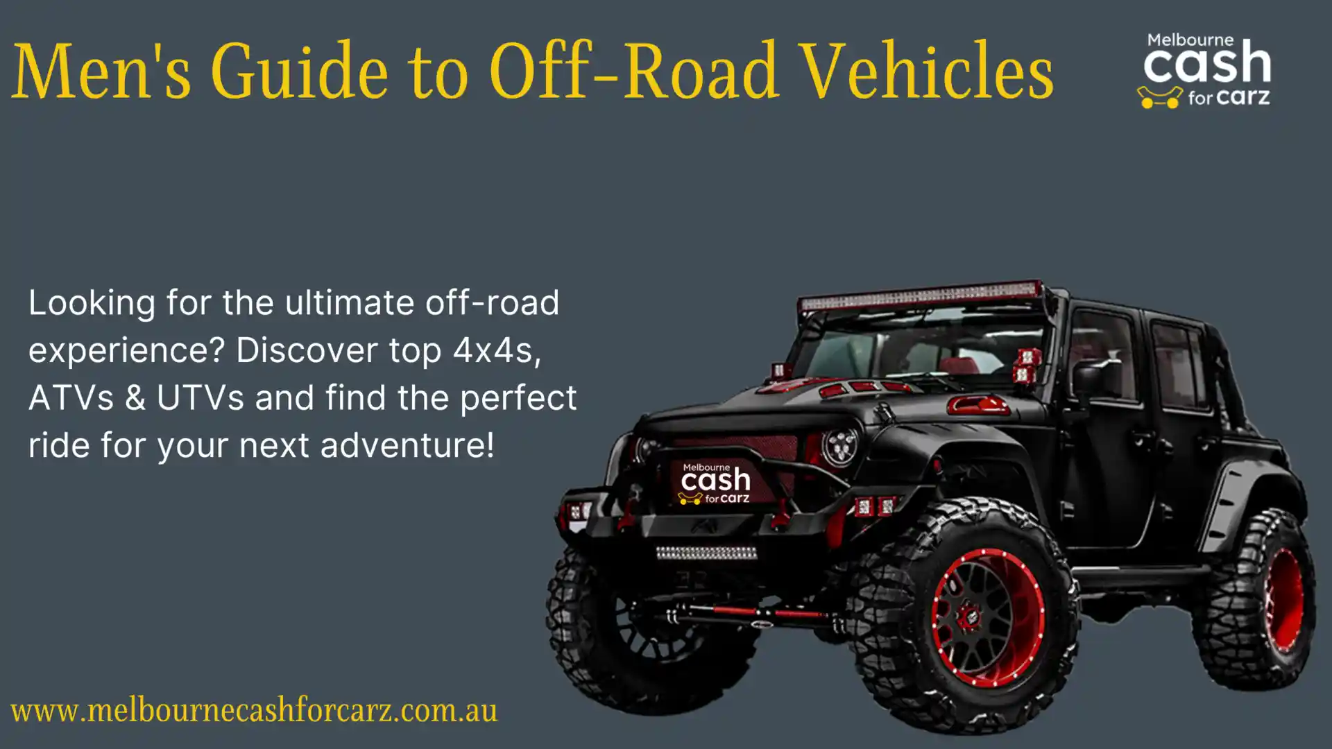 Men's Guide to Off-Road Vehicles: Best 4WDs, ATVs & UTVs